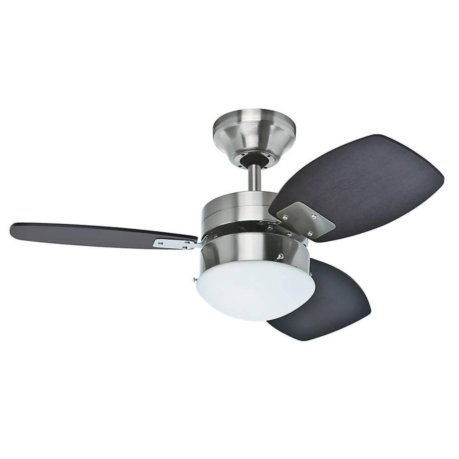 Ventilador de techo Revolutions 21677 30in Sprite-Brshd Nickel-120 ...