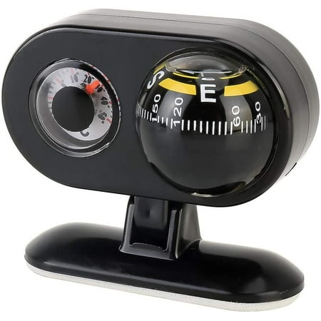 2 in 1 Ball Car Orientation Guide Compass Thermometer Car Auto ...