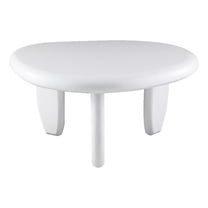 ACME Harta End Table in White High Gloss & Chrome - Walmart.com