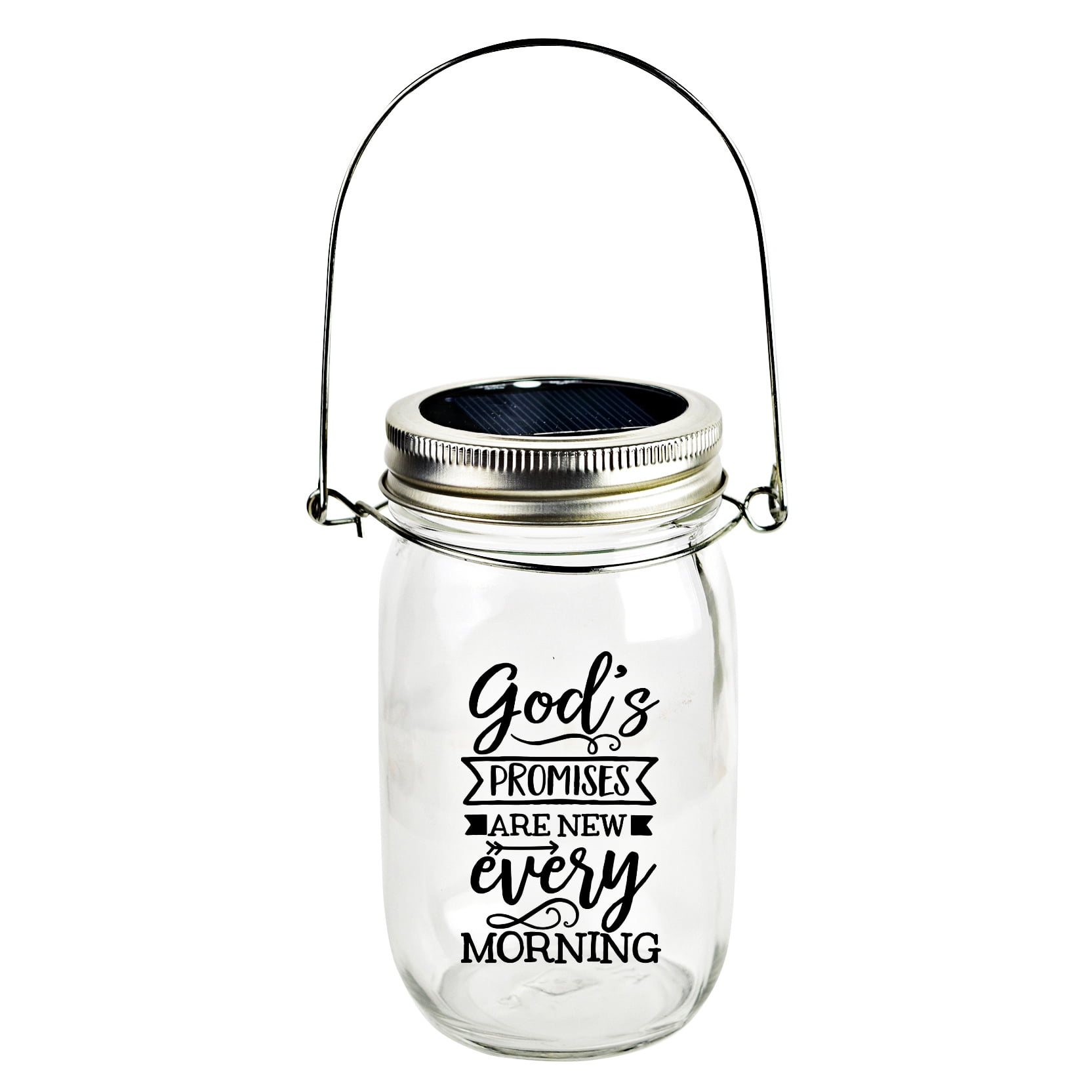 God's Promises Are New Farmhouse Solar Jar - Walmart.com