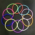 GOGO 100 Pcs Jelly Bracelets, 80s Rubber Wristbands, Thin Silicone ...