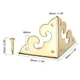 30x30x30mm Metal Box Corner Protectors Brass Tone 2 Pack - Walmart.com