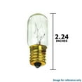 "Sunlite T7 Clear Incandescent Bulb, 15W, 120V, 2000K, E17 Intermediate ...