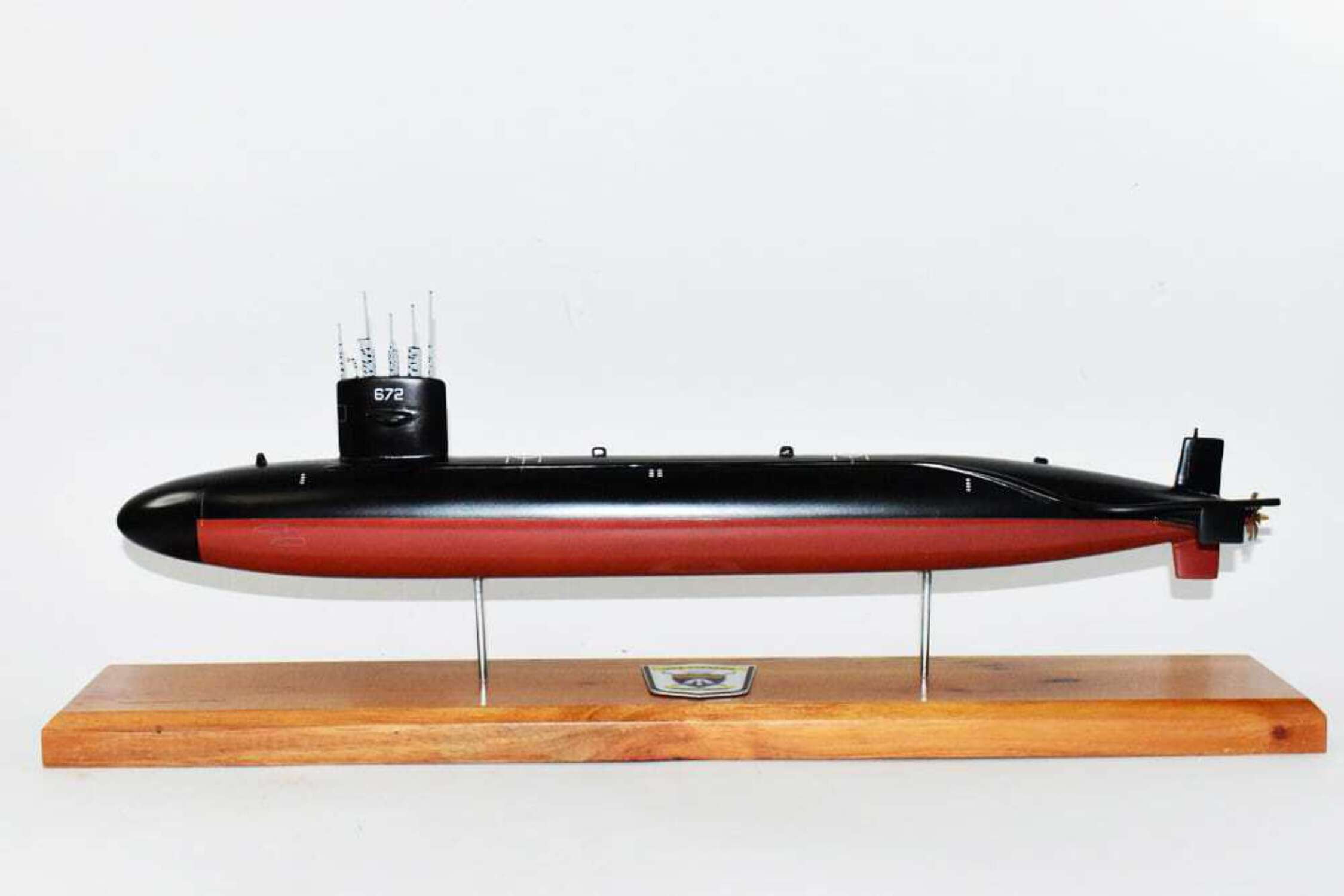 USS Pintado SSN-672 Submarine Model, US Navy, Scale Model, Mahogany ...