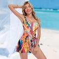 Dailycode Women's One Piece Swimdress Swimsuits Slimming Tummy Control ...