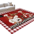 Chefs Washable Living Room Rugs 8'x10', Food Coffee Cookies Steak Red ...