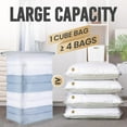 8 Vacuum Storage Bags, Cube (31x40x15 Inch), Large Vacuum Seal Bags for ...