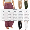 DPTALR Summer Solid Color Linen Wide Leg Pants,Purple,Women's Plus ...