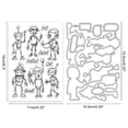 1Pc PVC Plastic Clear Stamps with 1Pc Carbon Steel Cutting Dies ...