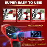 Bullseye Pro Tire Inflator 150 PSI Electric Air Compressor Portable Air ...