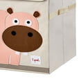 3 Sprouts Large Kids Play Container - Toy Chest with Cute Hippo Design ...