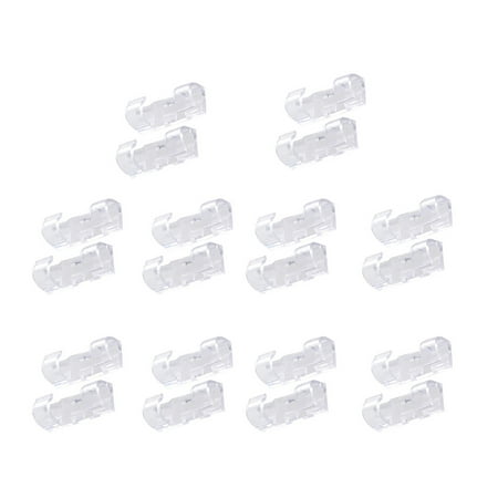 Smilepp 20 Pieces Cable Clips ABS Cables Management Wire Drop Holder ...