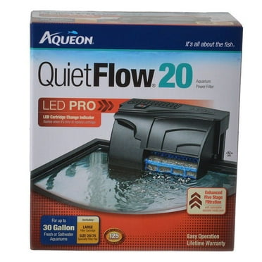 Aqueon QuietFlow LED PRO Aquarium Power Filter, Size 75 - Walmart.com