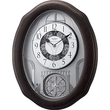 Rhythm Clock 4MJ427WU23 15.7 x 11.8 in. Trumpet Duet II Magic Motion ...