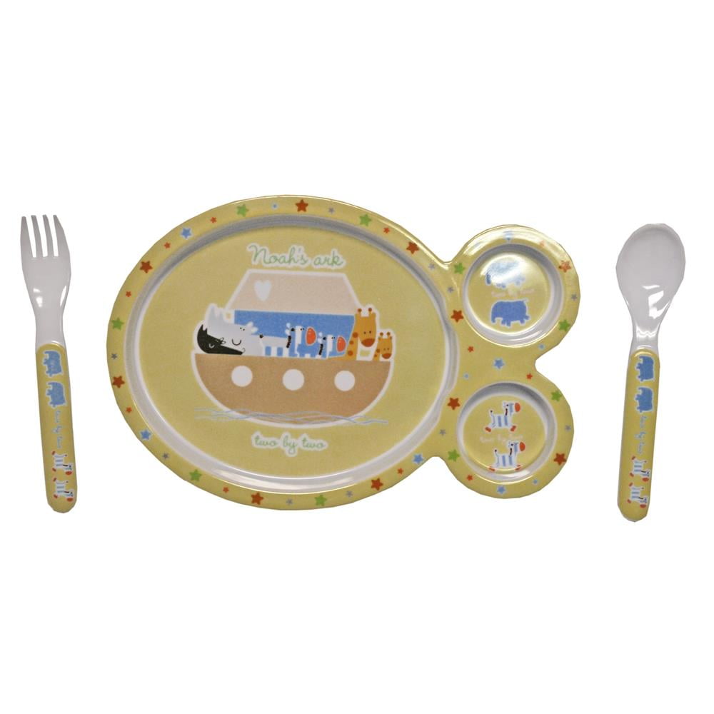 Cudlie Noah's Ark Feeding Set - 3 Piece - Walmart.com