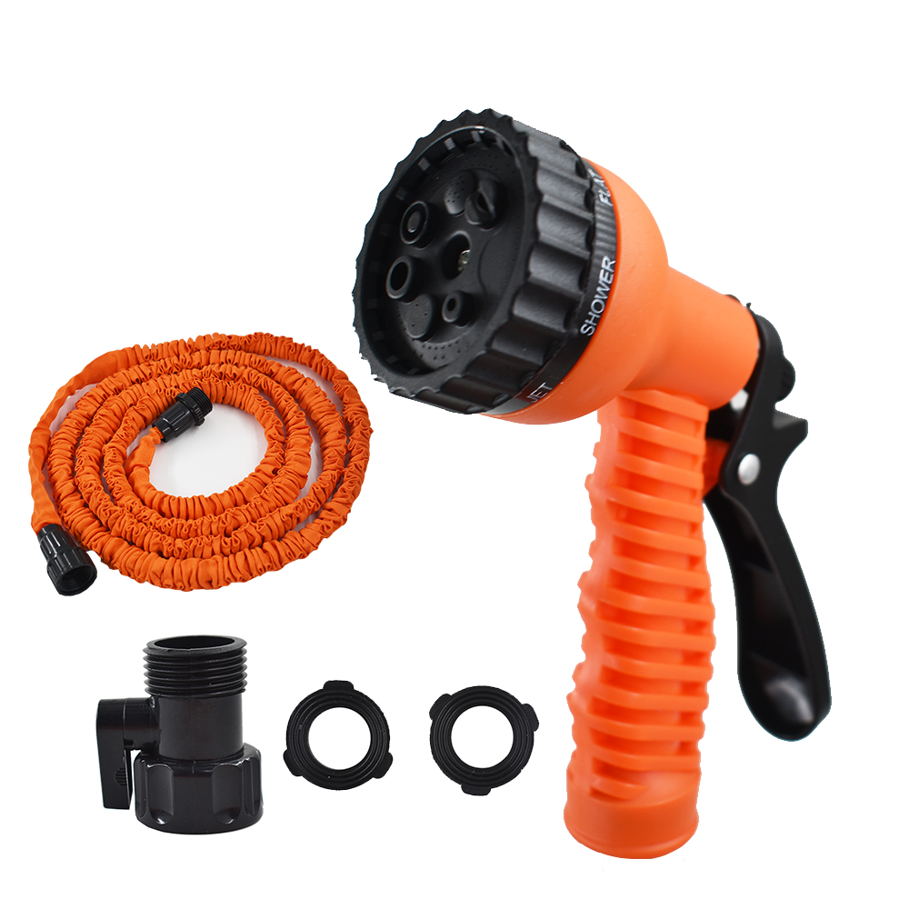 Waltyotur NEW Deluxe Expandable Flexible Garden Water Hose Spray Nozzle ...