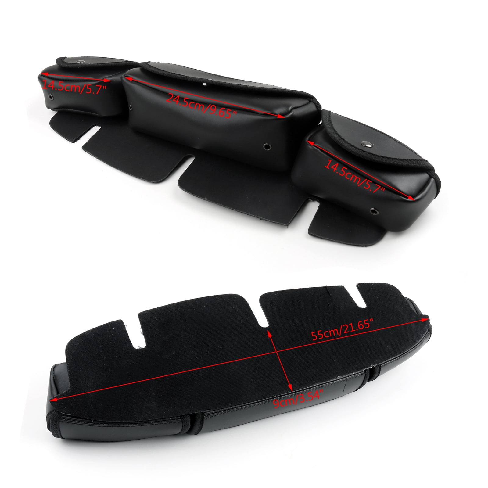 Windshield Bag Saddle 3 Pouch Pocket Fairing For Touring Electra Street ...