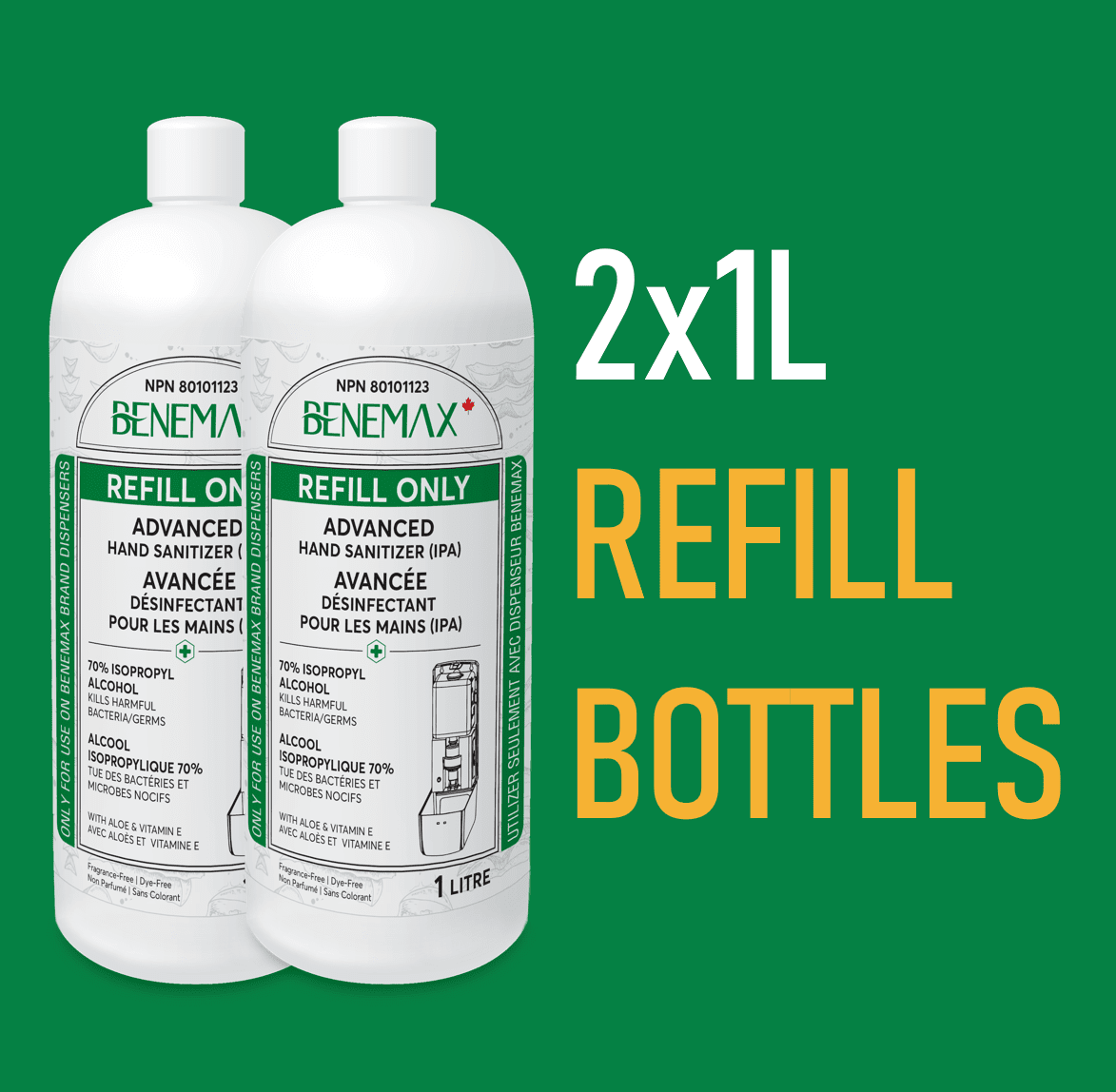 BENEMAX - MADE IN CANADA 2 x 1L Bottles Dispenser Refills | Walmart Canada