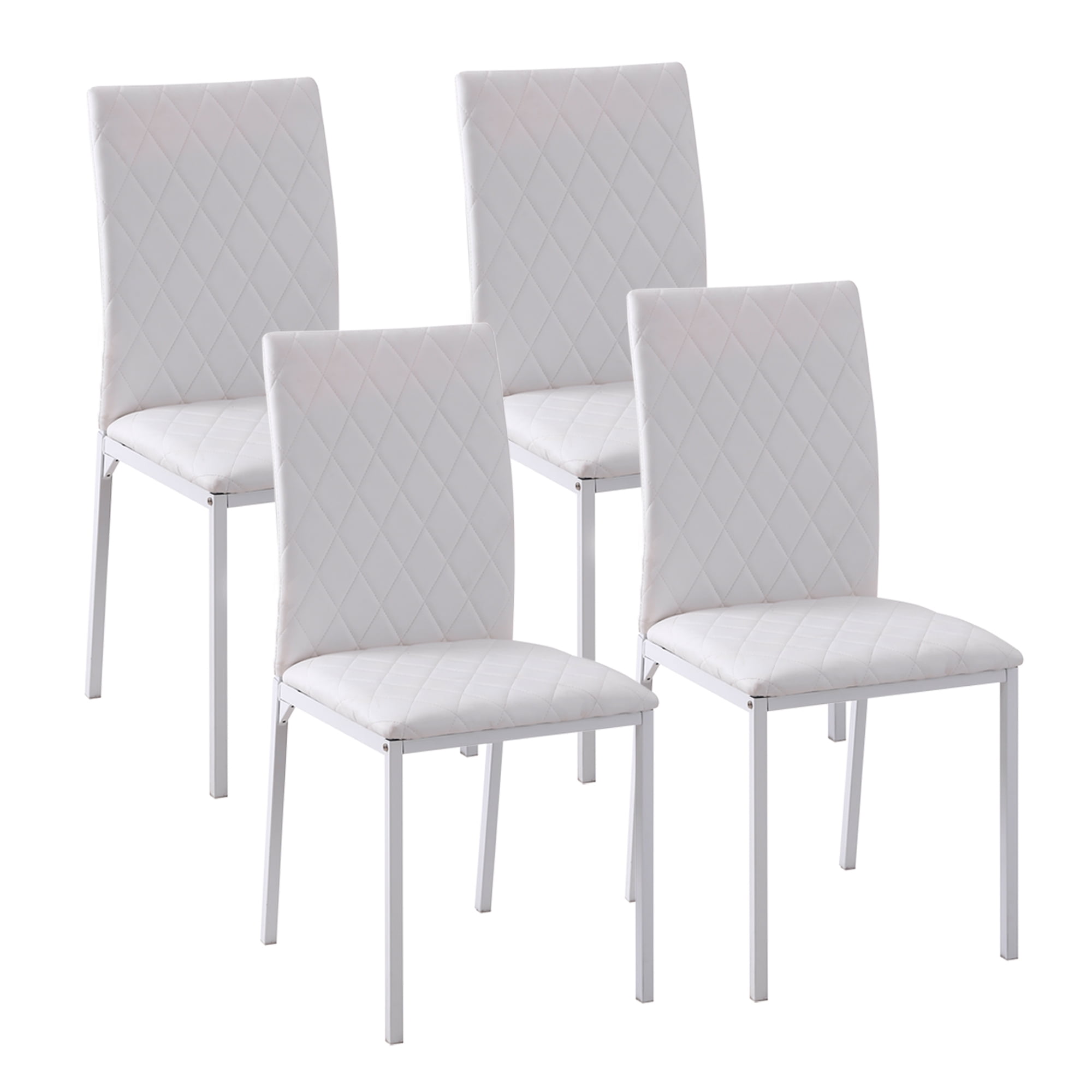 Click here for Homcom Dining Chairs Set Of 4  Upholstered Faux Le... prices
