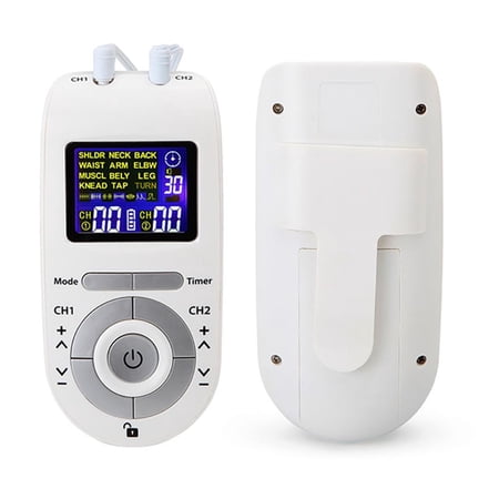 gufffrom 12 Modes Tens Unit Electronic Pulse Massager Machine with 4 ...