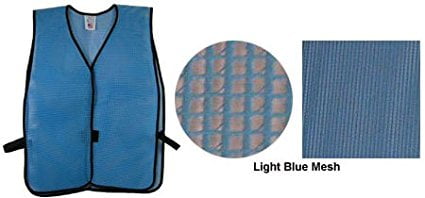 Safety Vests Dark Blue PVC Coated Plain Mesh Vests Facility Maintenance ...
