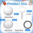 50 Count Classic Tinplate Base Button Maker Keychains DIY Craft ...
