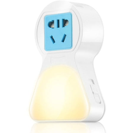 Night Light with Outlet Extender and USB Port-Multifunctional LED Night ...