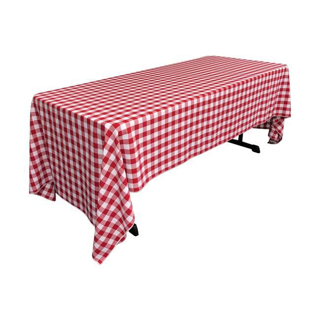 Click here for La Linen Tccheck60x126-Redk98 Polyester Gingham Ch... prices