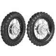 10" Front Wheel 2.50-10 Dirt Bike Tire Rim Drum Brake + Front Forks ...