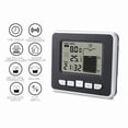 2X Wireless Ultrasonic Water Tank Liquid Level Meter with Temperature ...