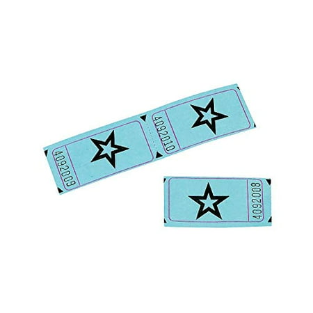 Blue Single Roll Raffle Tickets W/Star, 2000 Tickets | Walmart Canada