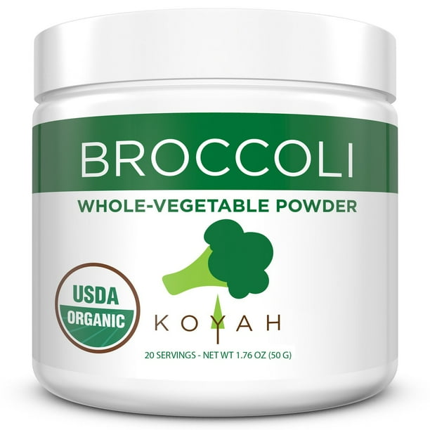 KOYAH - Organic Broccoli Powder - USA Grown & Freeze-Dried - Walmart.com