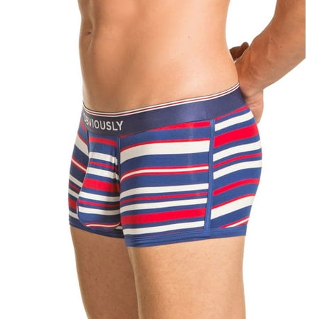 Men's Obviously A03-STR PrimeMan AnatoMAX Striped Trunk (Red/Navy/White XL) | Walmart Canada