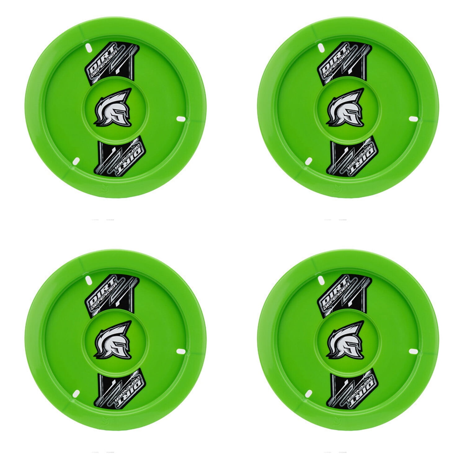 Dirt Defender 15 x 8 Gen II Solid Wheel Covers Mud Covers Neon Green 4 ...
