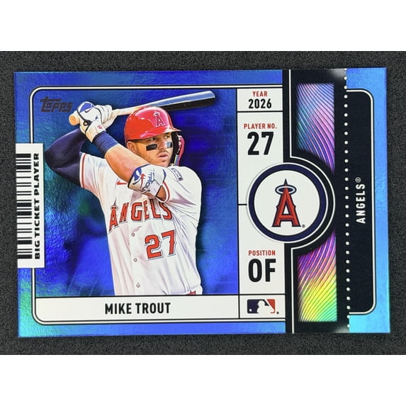 2026 Topps Mike Trout #BTP-1 Big Ticket Players Blue Foil SN - Walmart.com