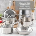20-Piece Gourmet Stainless Steel Cookware Set Kitchen Essentials ...