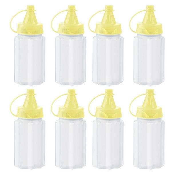 Plastic Squeeze Condiment Bottle for Ketchup Salad Dressing Mustard Olive Oil, Squeeze Bottle ...
