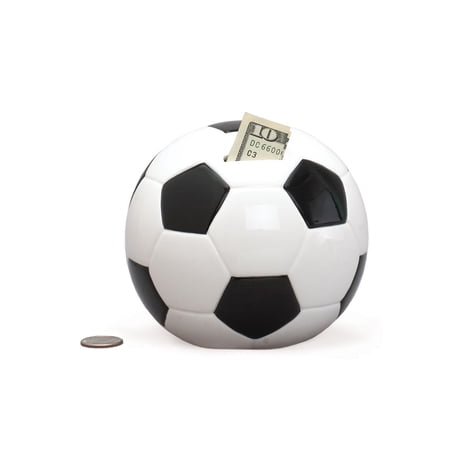 Soccer Shape Piggy Bank For Saving Money And Sports Decor - Walmart.ca