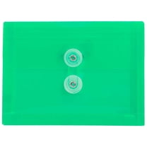 JAM Paper Plastic Envelopes with Button & String Tie Closure, Index ...