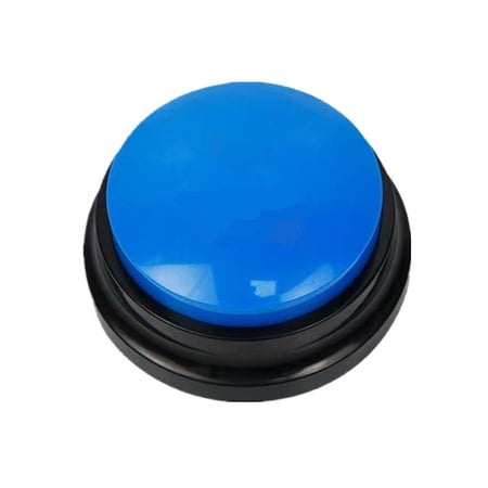 Pet Communication Button Dog Talking Sound Box Recording Toy-Dark Blue ...