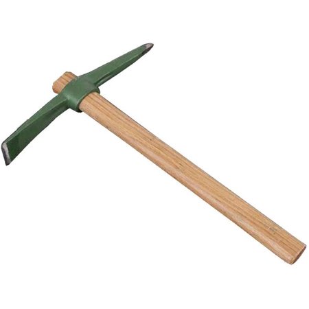Small Pickaxe Hoe with Wooden Handle Pick Axe for Transplanting Digging ...