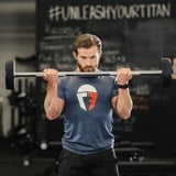 Titan Fitness 100 LB Rubber Straight Fixed Barbell, Pre-Loaded Weight ...