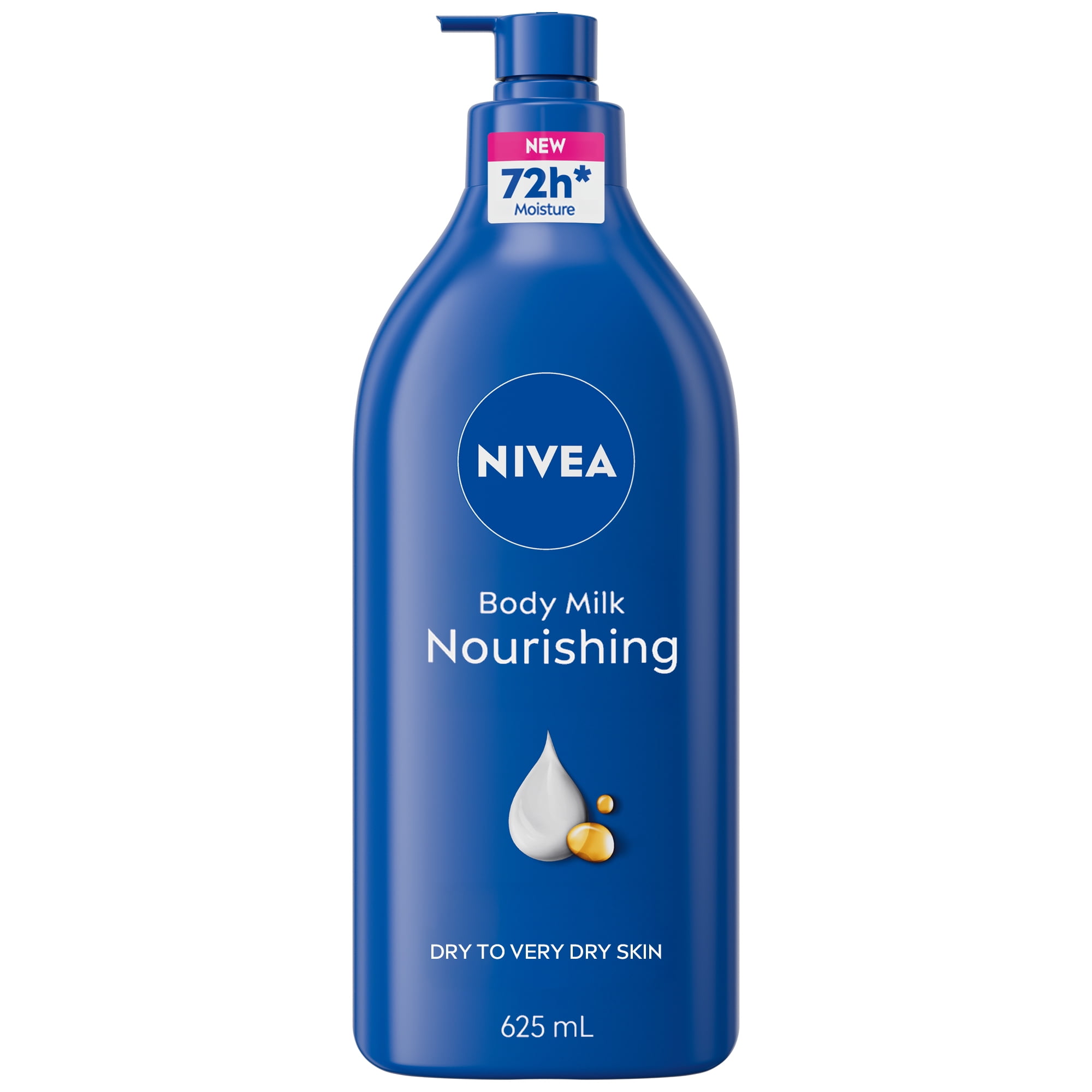 NIVEA Nourishing 72-Hr Hydrating Body Lotion, Body Milk with Hyaluronic ...