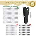 20 Pcs Pegboard Accessories Clips Pegboard Clips Metal Accessories Hook ...