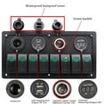 Geloo 8 Gang Marine Switch Panel Waterproof 12V Rocker Switch Panel ...