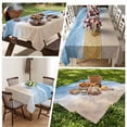 Coastal Ocean Wave Seaside Table Cloth 54x54in, Waterproof Square ...