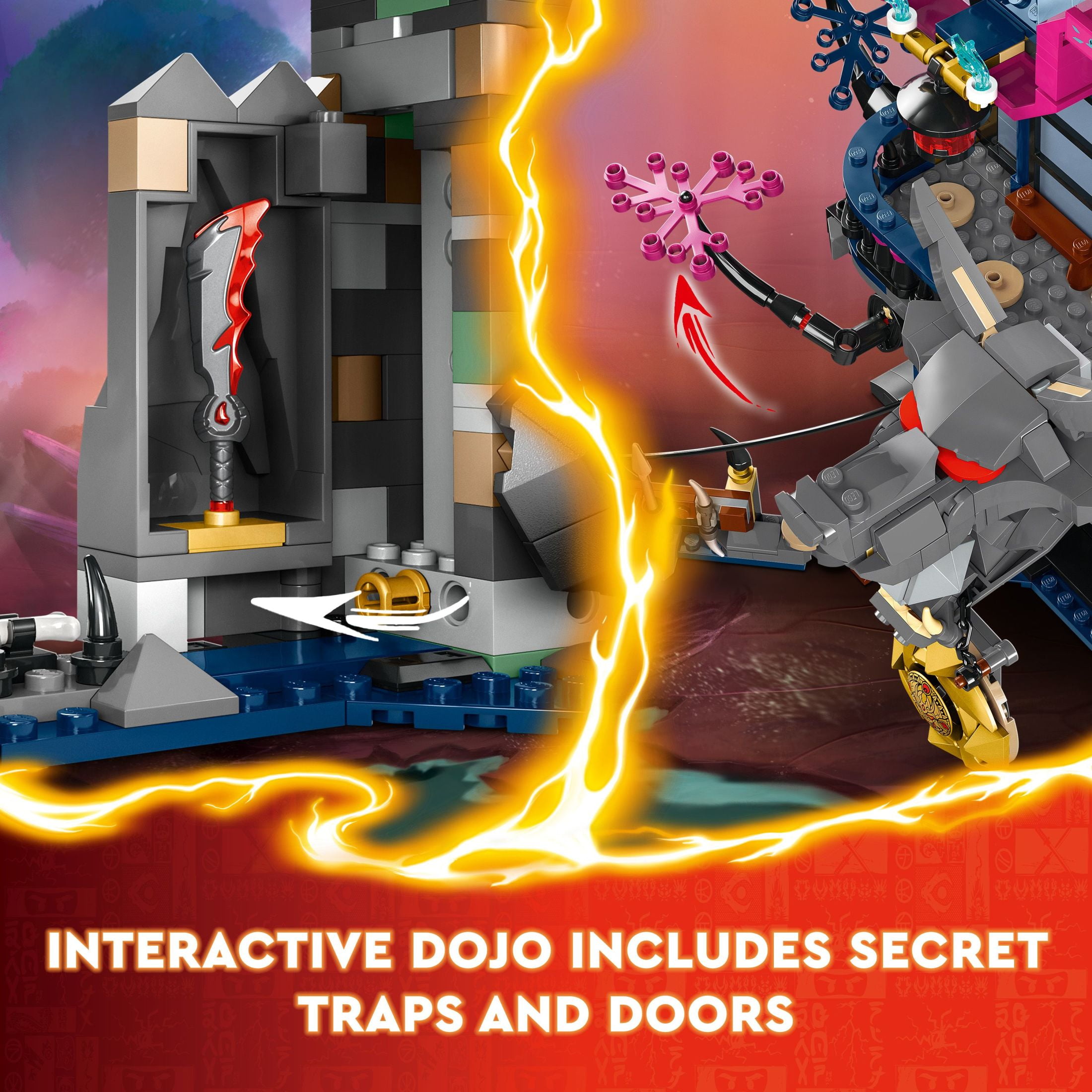 LEGO Ninjago Wolf Mask Shadow Dojo Building Toy - Thailand | Ubuy