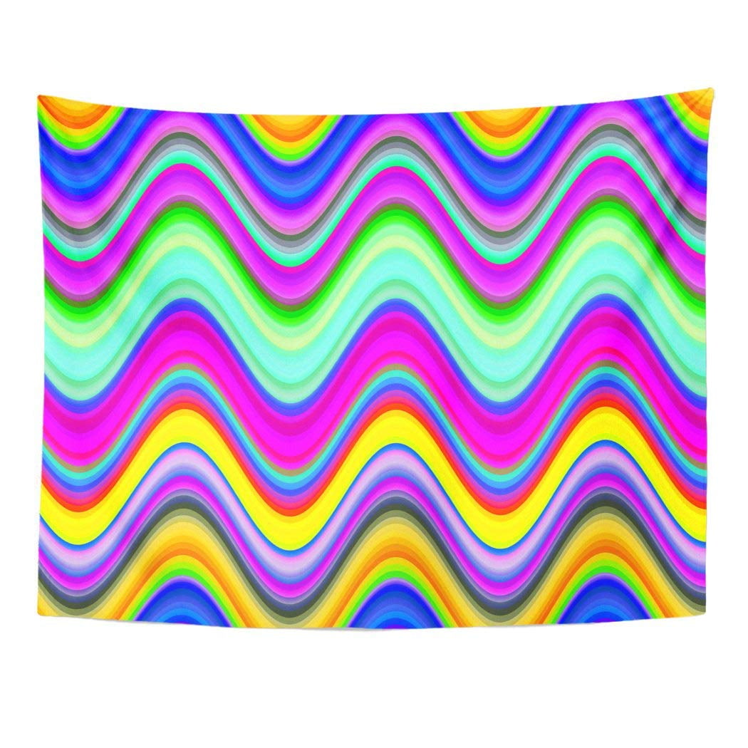 ZEALGNED Colorful Pattern Vibrant Multicolored Waves Wavey Abstract ...