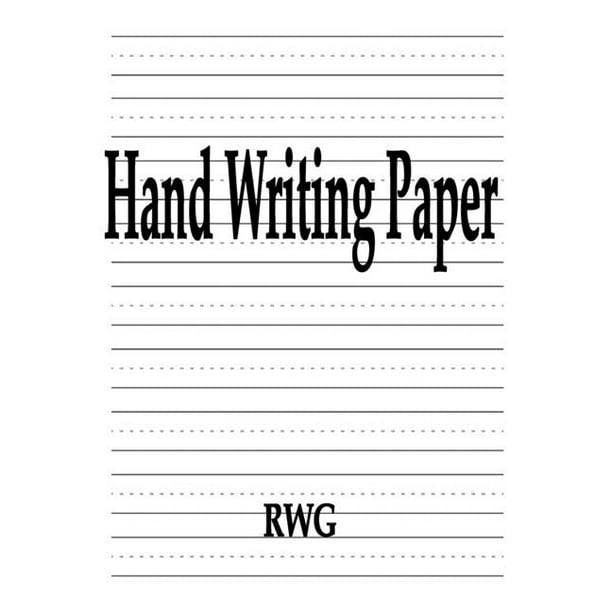 Hand Writing Paper : 100 Pages 8.5 X 11 (Paperback) - Walmart.com