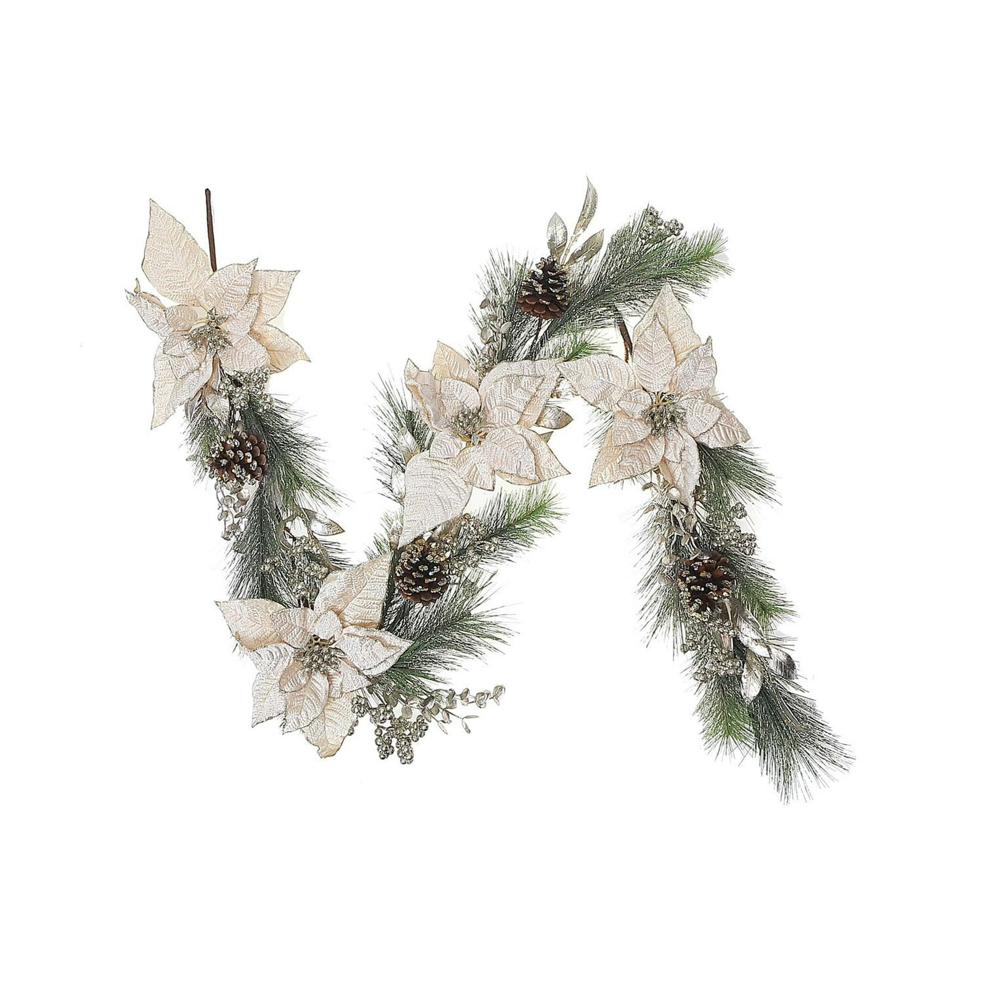 Click here for Ih Casadécor Poinsettia And Pinecone Garland prices